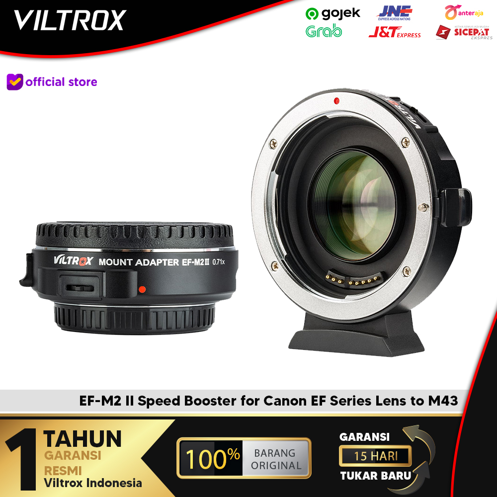Viltrox EF-M2 II Speed Booster Kamera Body M43 ke Lensa Canon